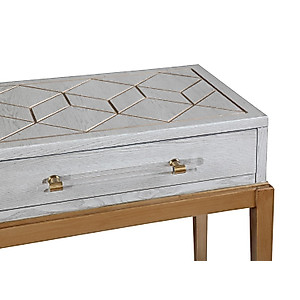 Bassett Mirror Perrine Console, Soft Graphite