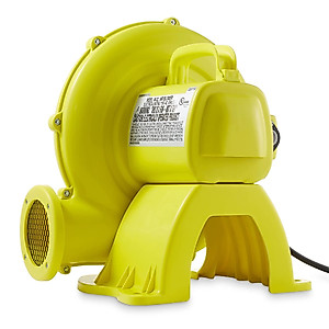 Cloud 9 Inflatable Bounce House and Blower, Rocket Theme Bouncer for Kids with Slide, Includes Stakes and Repair Patches