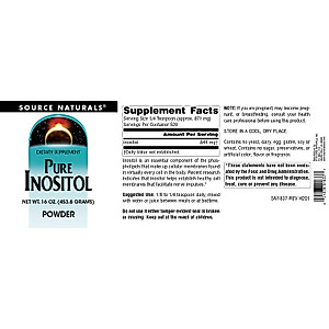 Source Naturals Pure Inositol, Dietary Supplement - 16 oz POWDER