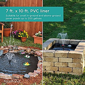TotalPond pond skins Pond Liner, 7 by 10-Feet