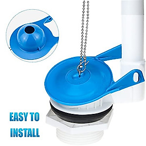 Gerber Toilet Flapper Replacement, 2 Pack 3 inch for Gerber 99-788 with 2 Toilet Handle Chains Ullnosoo Rubber Water Saving, Easy to Install