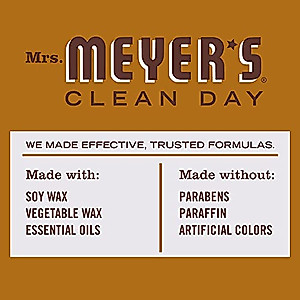 Mrs. Meyer's Soy Aromatherapy Candle, 35 Hour Burn Time, Made with Soy Wax and Essential Oils, Limited Edition Acorn Spice, 7.2 oz - Pack of 2