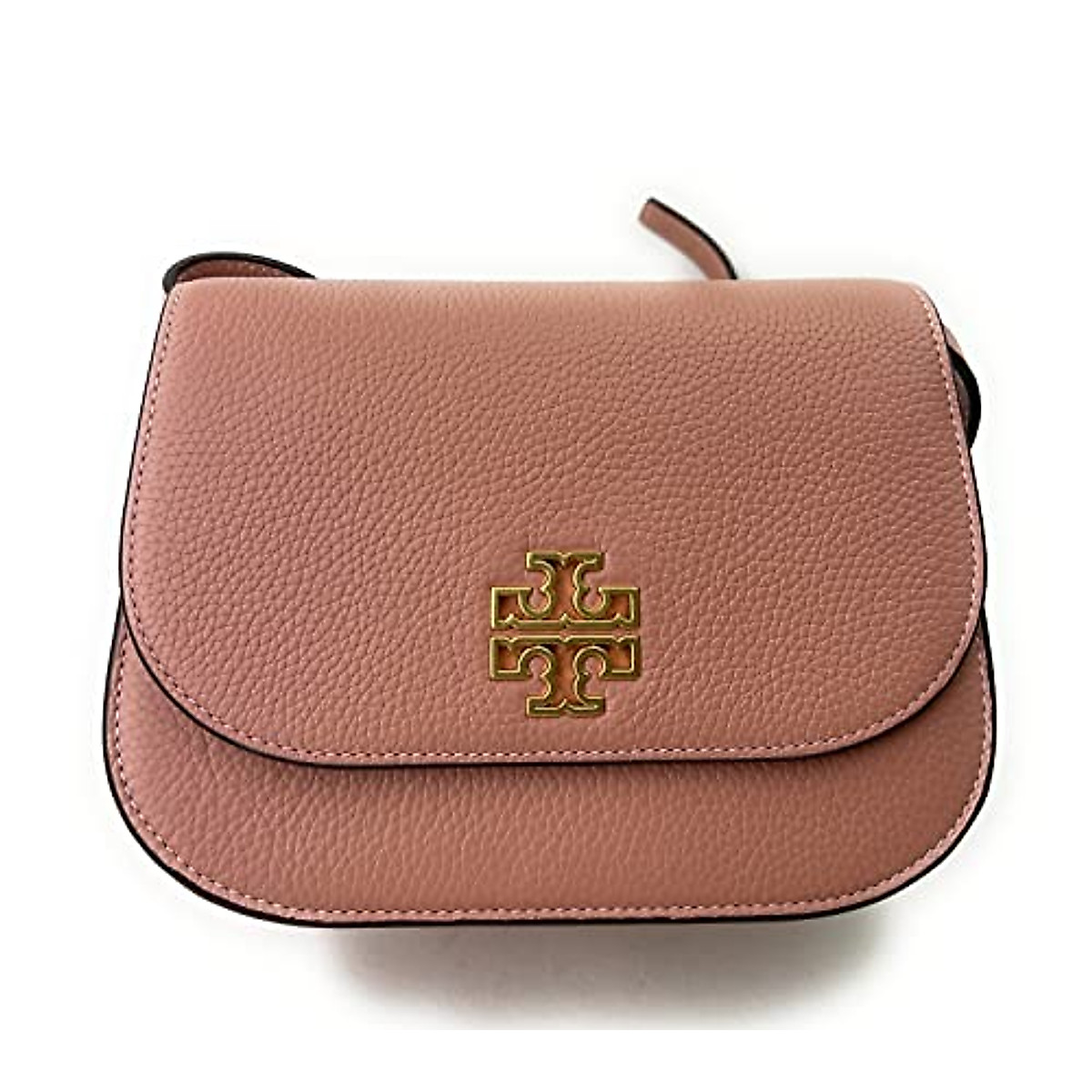 Tory Burch Britten Small Saddle Bag (Pink moon)