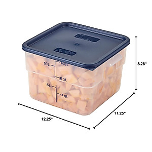 Cambro (12SFSPP190) 12 qt Polypropylene Food Storage Container - CamSquare®
