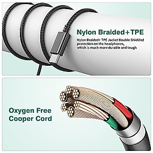 USB C Headphones for Samsung S23 FE iPhone 15 Pro Wired Earbuds with Mic Noise Isolation Type C Earphones Wired Headphones for Google Pixel 8 Pro 6a OnePlus Galaxy Z Flip Fold 5 S22 S21 S20 Note 20