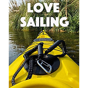 Bungee Dock Line Mooring Rope for Docking with Stainless Steel Clip Accessories for Boats PWC, Built in Snubber, Kayak, Watercraft,SeaDoo,Jet Ski, Pontoon, Canoe, Power Boat 2-Pack