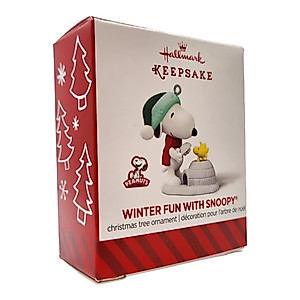 Winter Fun With Snoopy 17th In Series - 2014 Hallmark Keepsake Miniature Ornament