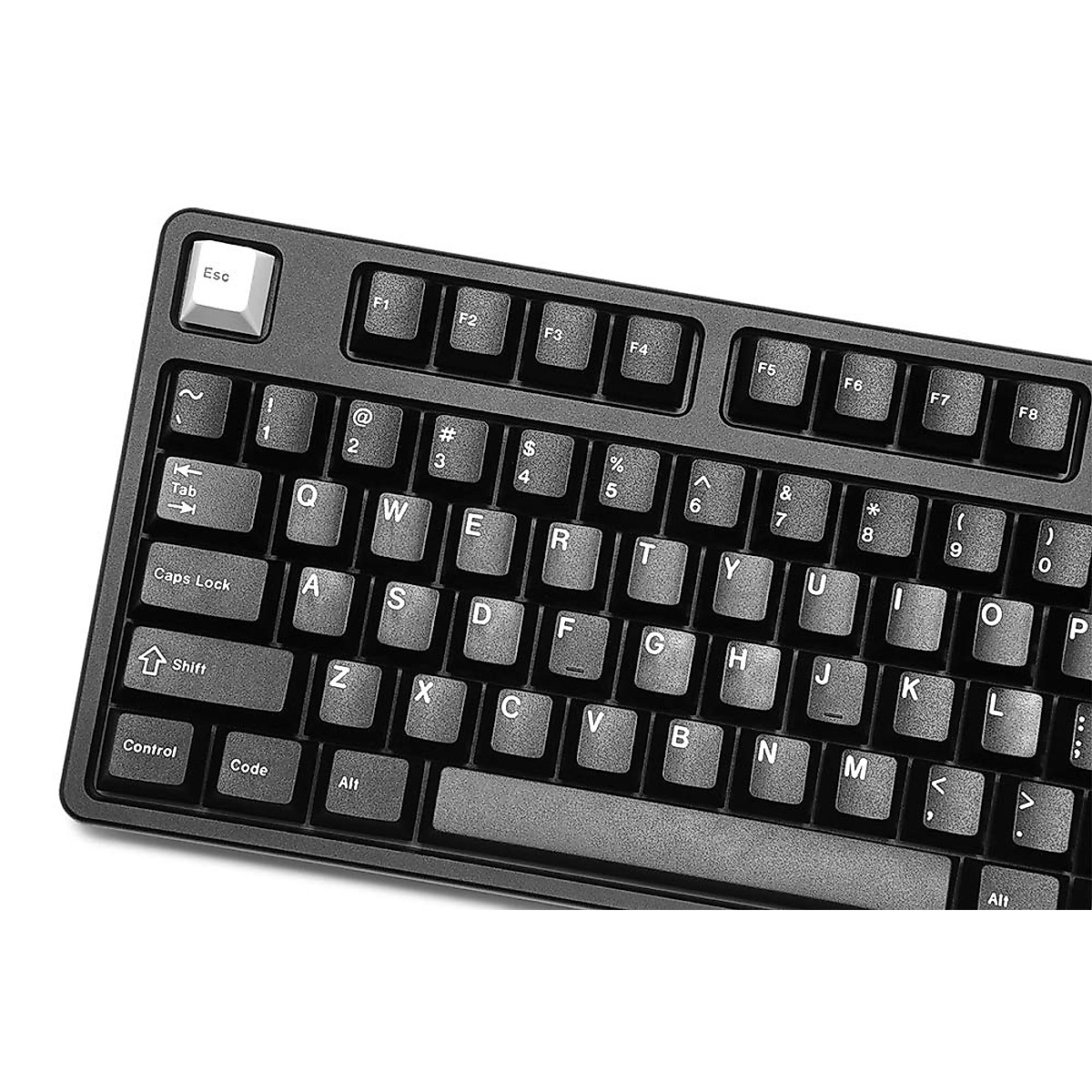 DROP GMK White-On-Black Custom Mechanical Keyboard Keycap Set - 146-keys, Doubleshot ABS Bow, Cherry Profile, for 60%, TKL, 1800 Layouts, etc.,