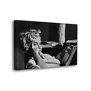 SpiritualHands - Marilyn Monroe Wall Art Canvas & Poster, Trendy Wall Decor, Girly Makeup Room Decor, Framed Vintage Wall Art , Vogue Poster, Art & Room Posters, Chanel Pictures Wall Decor for Bedroom (Marilyn Monroe Book, 8" x 12" - Ready to Hang)