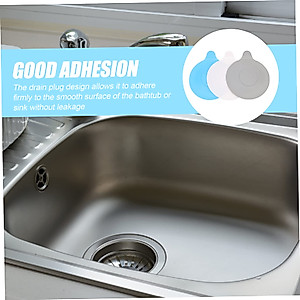 Veemoon 6pcs Anti-leakage Silicone Pad Bath Drain Cover Silicone Tub Stopper Kitchen Sink Strainer Universal Drain Stopper Bath Drain Stopper Pvc Panel Sink Plug Bathtub Plug
