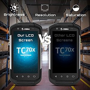 for Zebra TC77 TC70 TC75 TC70X TC75X TC72 LCD Screen Replacement - LCD Touch Display Digitizer Assembly Compatible with Handheld Android Barcode Scanners