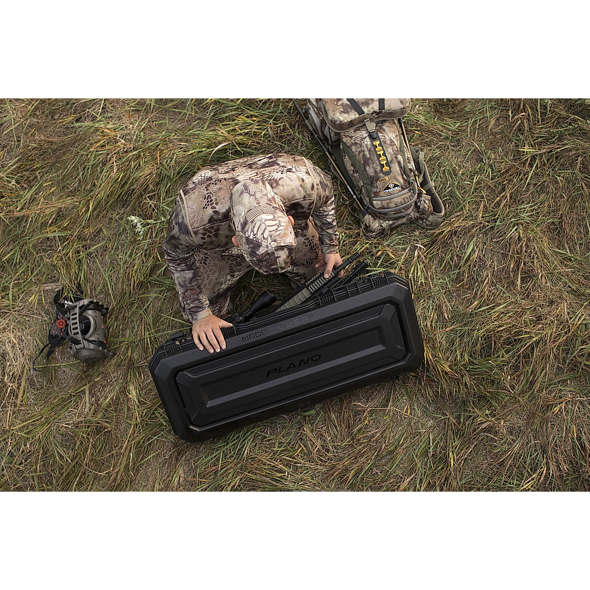 Plano All Weather 36” Tactical Gun Case, Black with Pluck-to-Fit Foam, Watertight & Dust-Proof Shield Protection, Airline Approved