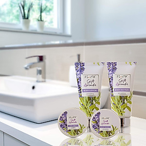 Spa Gift Baskets for Women Lavender Bath and Body At Home Spa Kit Mothers Day Spa Gifts Ideas - Luxury 15pcs with Bath Bombs, Shampoo Bar, Eye Mask, Shower Gel, Bubble Bath, Salts, Body Scrub Lotion