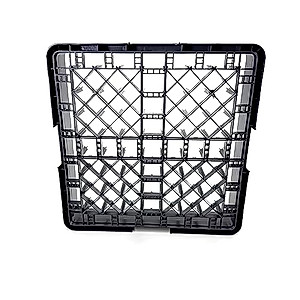 Farag Janitorial Peg Plate Rack for Commercial Dishwasher | Full Size Tray Rack | Polypropylene | Gray