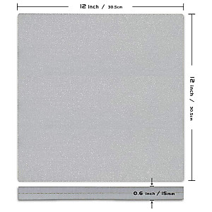 Easy Heat Press Mat 12x12 with Teflon Sheets 12x16 Inch 3 Pack