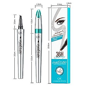 Eyret Liquid Eyebrow Pencil Natural Waterproof Eyebrow Pen Long-Lasting Eyebrow Microblading Pen Makeup Costume for Women and Girls