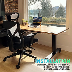 ECOTRIC Lumbar Support Pad Compatible with Herman Miller Classic Aeron Chair Size B, Home Office Seating Support Pad - Graphite/Black