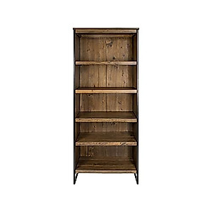 Martin Furniture Industrial Open Wood, Bookcase Shelves, Brown
