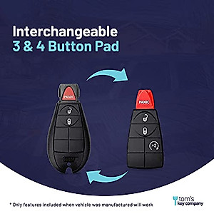 Simple Key, Key Fob and Key Programmer with Interchangeable 3 & 4 Button Keypads, Key Replacement Kit, Simple Key Programmer for Car Remote Start and Keyless Entry
