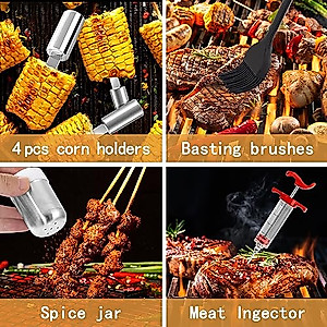 Supernal 46pcs Blackstone Griddle Accessories,Meat Press,Fat Top Grill Accessories,Grill Utensils Set,Grilling Gifts for Men,Camping,Backyard,Thanksgiving, Christmas, Halloween