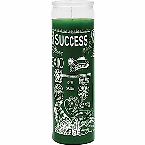 INDIO Success Green Candle - Silkscreen 1 Color 7 Day