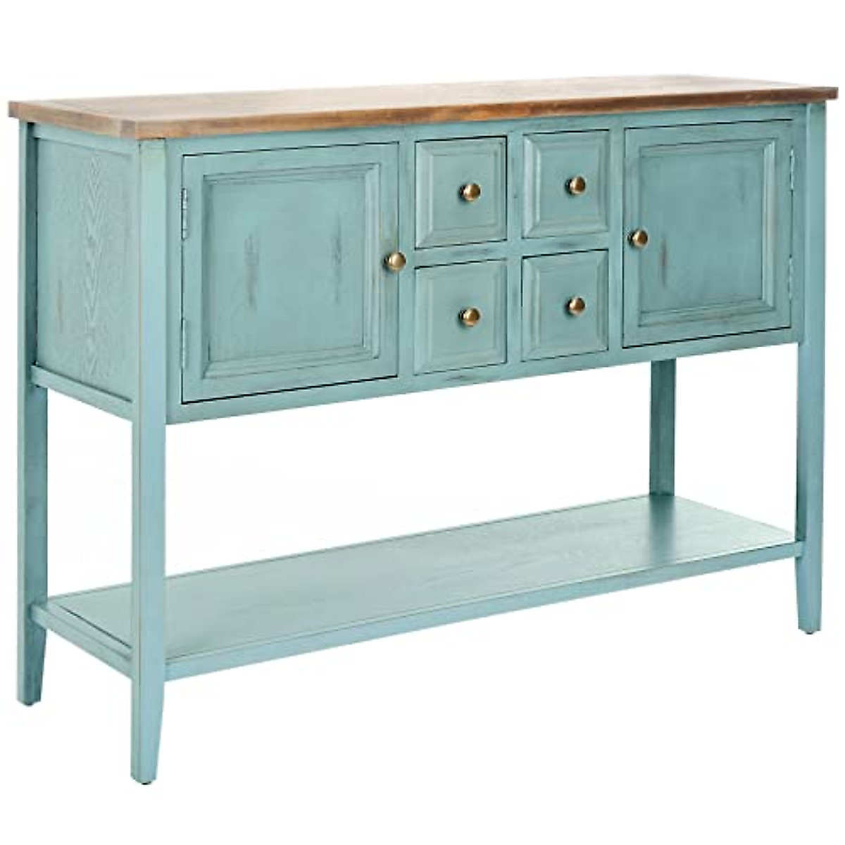 Safavieh American Homes Collection Charlotte Distressed Light Blue Sideboard