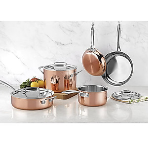 Cuisinart - CTPP-8 Cuisinart Copper Collection Cookware Set, Medium