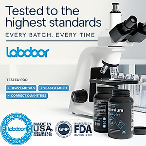 Natural Flow 4X Magnesium Supplement, Magnesium Glycinate, Taurate, Malate, Orotate Complex, Calm Sleep and Cramp Support Blend, No Mag Citrate or Oxide, 120 Capsules