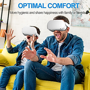 SUPERUS Facial Interface & Face Cover Pad for Oculus Quest 2, Sweat-Proof PU Foam Cushion - VR Accessories for Meta Quest 2, Compatible with Oculus Quest 2 Original Spacer