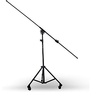 AxcessAbles Heavy Duty Microphone Boom Stand with Weighted Tripod Base | 80-inch Height Overhead Mic Stand | 96 Inch Boom Arm Stand | Shotgun Video Mic Stand | All Metal, No Plastic Parts