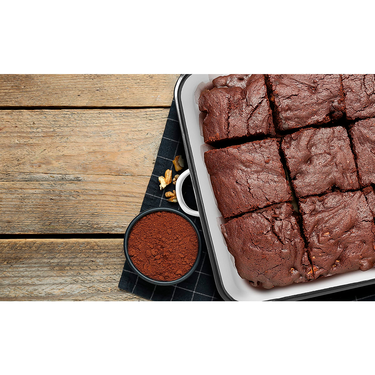 Eternal Living 17” White Enamel Serving Tray with Handles and Baking Cookie Sheet, White