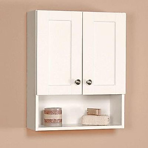 Glacier Bay Over Toilet Storage Cabinet in White