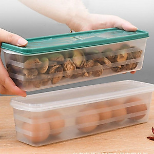 1PCS Noodle Storage Box,Rectangular Pasta Box Food Storage Container Large Capacity Spaghetti Container Portable Pasta Box(grey)