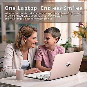 HP 2022 Stream 14" HD BrightView Laptop, Intel Celeron N4120 Processor, 4GB RAM, 64GB SSD, Intel HD Graphics, 720p Webcam, 1 Year Office 365, Rose Gold, Win 11, 32GB Snowbell USB Card