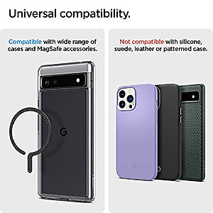 Spigen O-Mag Ring (Carbon) Magnetic Phone Holder Grip Designed for MagSafe Bundle with Spigen OneTap Ring Adapter for Mag Safe-Compatibility with EZ-Fit Kit (Carbon)