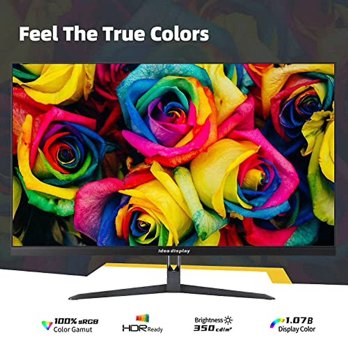 idea display 4K Monitor 32-inch IPS UHD Computer Gaming Monitor, 3840x2160, 60Hz OD4ms, 1.07B Display Colors, 100% sRGB, Type-C, USB-B, Remote Control, Frameless FreeSync HDR, LED Backlight, Q32P