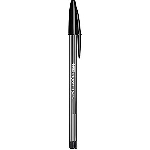 BIC Cristal Xtra Bold Ballpoint Pen, Bold Point (1.6mm) For Vivid And Dramatic Lines, Black, 24-Count