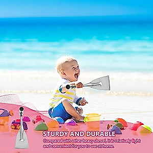 Hemoton Kids Toys Hand Tools 2Pcs Stainless Steel Digging Shovel Outdoor Explore Snow Shovel Garden Tool for Summer Gardening Camping Transplanting () Bonsai Tools Kid Toys