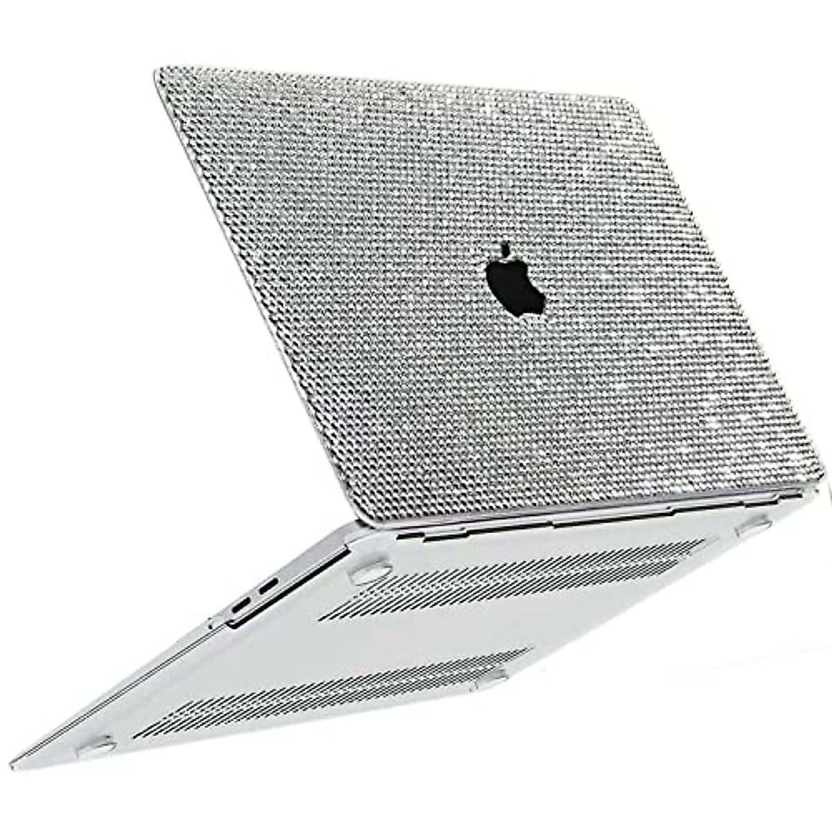 Teazgopx Bedazzled Rhinestone MacBook Pro 13 inch Case (M2 2022 2021),2016-2020 Release A2338 M1 A2289 A2251 A2159 A1989 A1706 A1708,Bling Diamond Fashion Luxury Shiny Crystal Shell for Women Girls