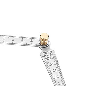 High-Precision Stainless Steel Gap Ruler Wedge-Shaped Feeler Gauge Tapered Ruler Measuring Tool