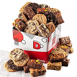 David's Cookies Fresh-Baked and Gourmet Assorted Cookies and Brownies Party Pack | Great for Sharing While Watching The Superbowl - Gourmet Food Gift Basket For Everyone - 5Lbs