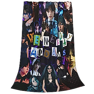 KILORT Wed Horror Movie Characters Super Soft Throw Blankets Decor Room Wall Art Collage Bathroom Party Birthday Decorations Supplies Gifts(40x50in)
