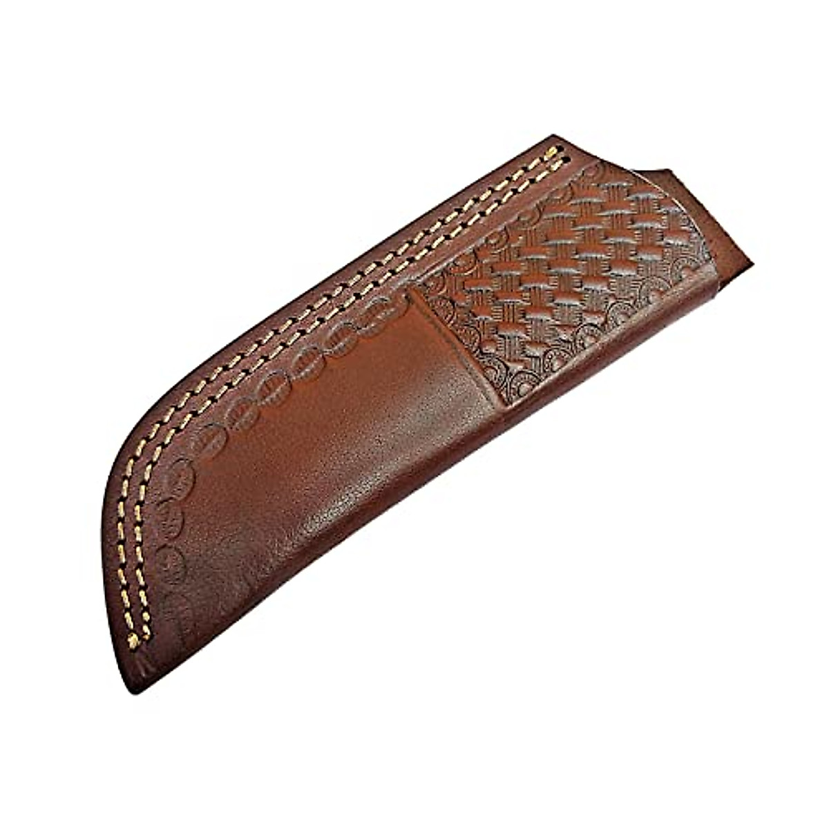 9” Long Handmade Leather Sheath For Fixed Blade Knife.