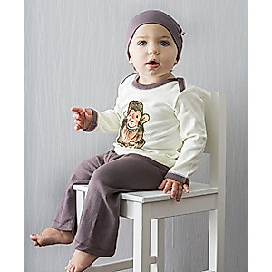 Babysoy Modern Single Knot Hat Beanie - Cotton Rayon from Bamboo Baby Cap (6-12 Months, Acorn)