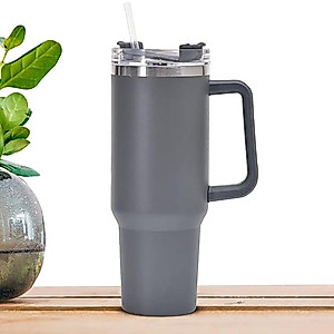 Chau Stainless Steel Mugs - Insulated Travel Cups with Handle & Lid, Multi-Color Design for Hot & Cold Drinks