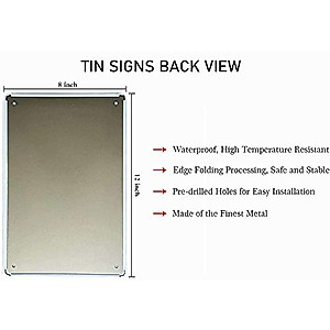 shvieiart 8 X 12 Metal Signs - Playboy Bunny Vintage Look Metal Tin Poster