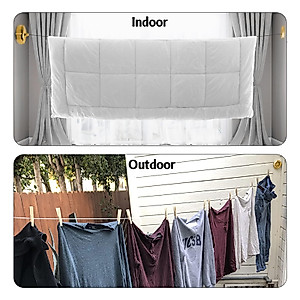 Retractable Clothesline, 304 Stainless Steel Heavy Duty Shower Clothesline Clothes Line Wall Mounted Retractable Laundry Line Laundry Accessories(Gold)