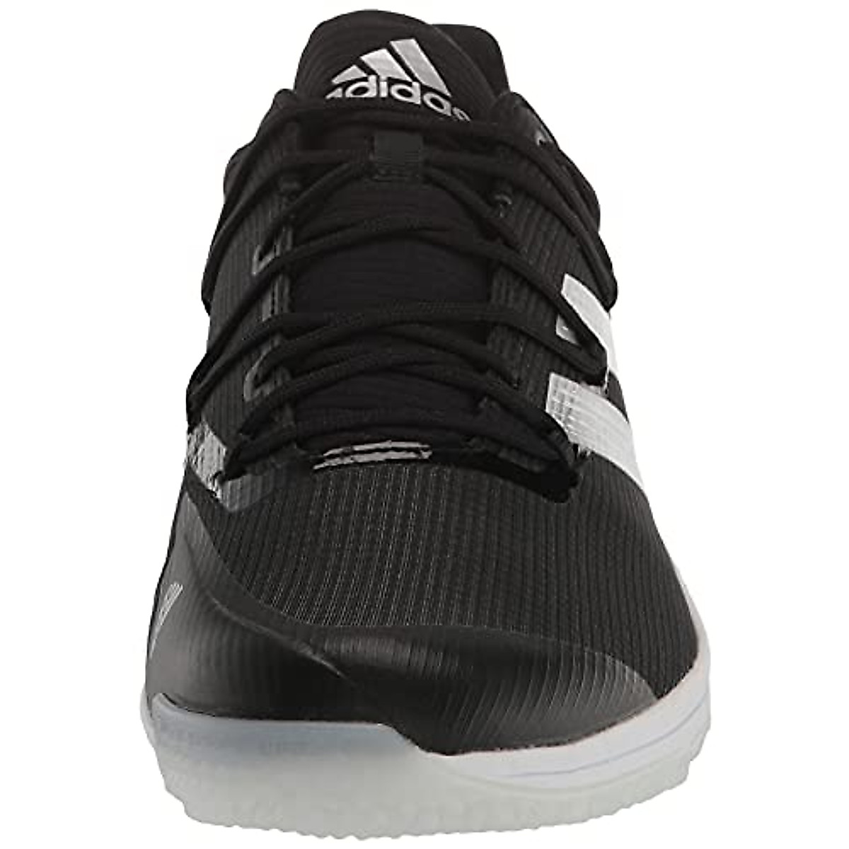 adidas Men's Adizero Afterburner 8 Turf Baseball Shoe, Black/Silver Metallic/White, 11.5