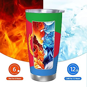 WXZYFP Car cup (single silver rim), can use a straw or drink directly, easy to use.Eritrean flag