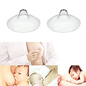 Artibetter 4pcs Contact Nipple Shield Silicone Nipple Shield for Breastfeeding Mothers